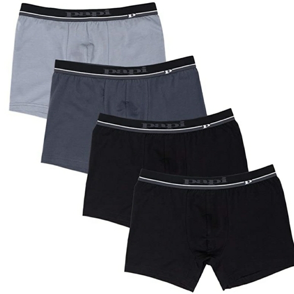 Papi | Underwear & Socks | Mens Cotton Stretch Logo Solid Boxer Briefs ...